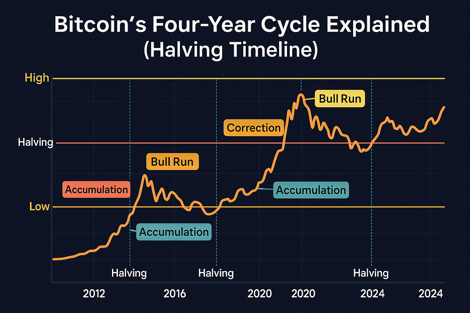 Bitcoin’s Four-Year Cycle Explained (Halving Timeline) - Indicators 101